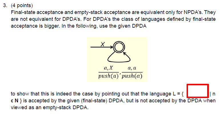 Solved 3. (4 points) Final-state acceptance and empty-stack | Chegg.com