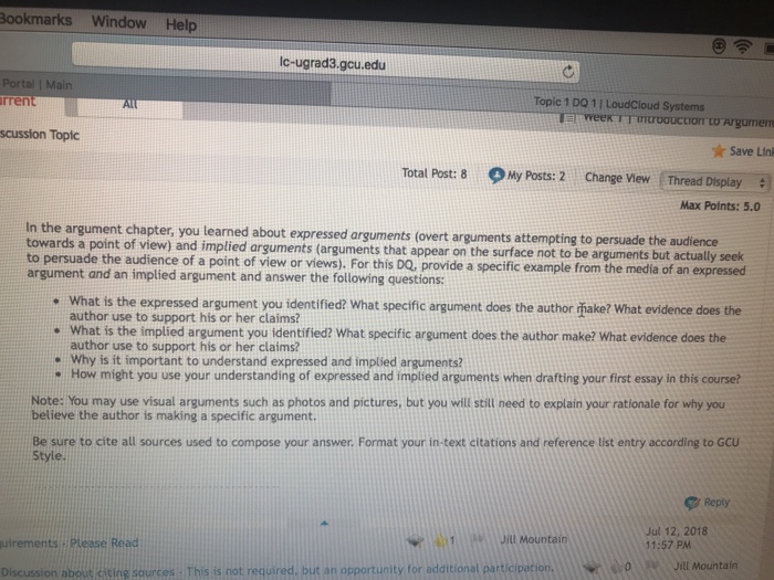 ookmarks Window Help Ic-ugrad3.gcu.edu Portal | Main | Chegg.com
