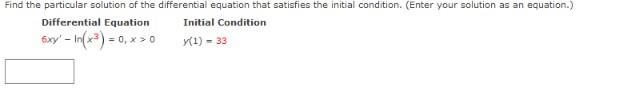 Solved Differential Equation Initial Condition | Chegg.com