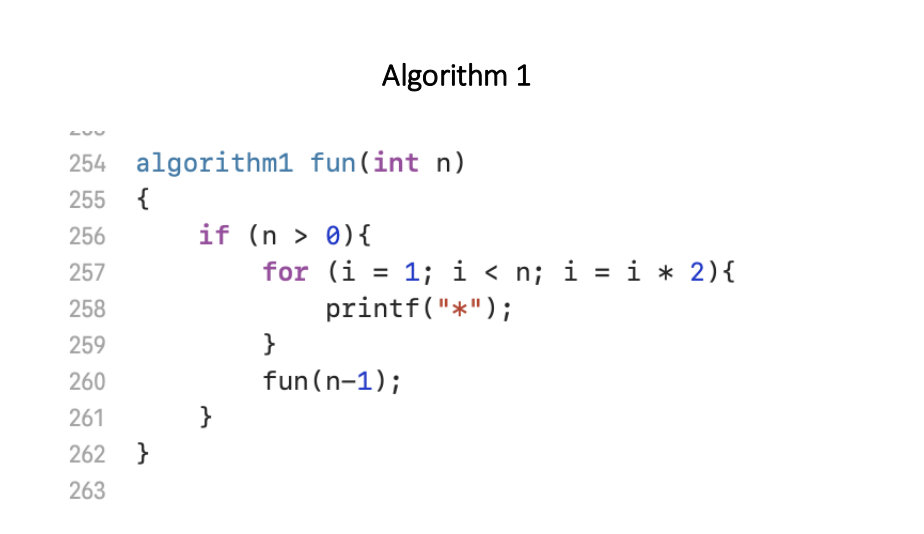 Solved For algorithm below: • define the relation | Chegg.com
