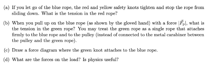 Solved Firefighters, rock climbers, and rescue professionals | Chegg.com