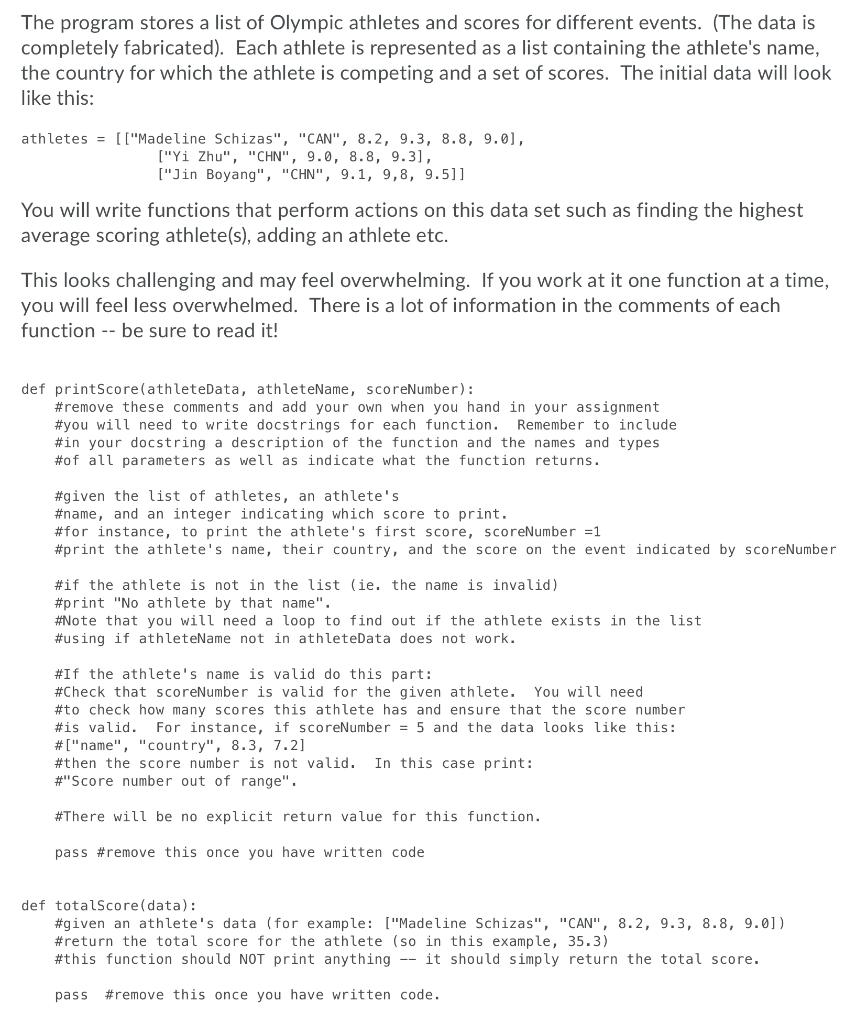 Solved Use python please.The program stores a list of | Chegg.com