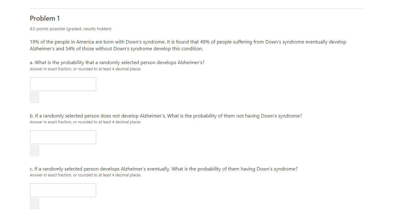Solved Problem 1 4.0 points possible (graded, results | Chegg.com