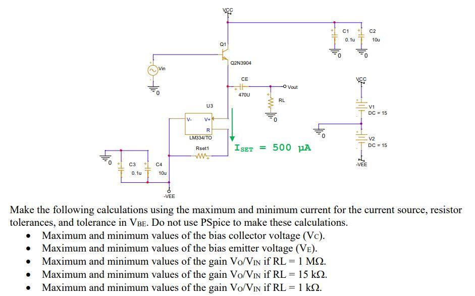 All parts. I believe the min from Vbe come from the | Chegg.com