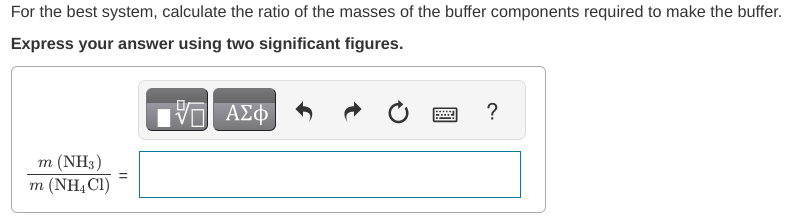 Solved For the best system, calculate the ratio of the | Chegg.com