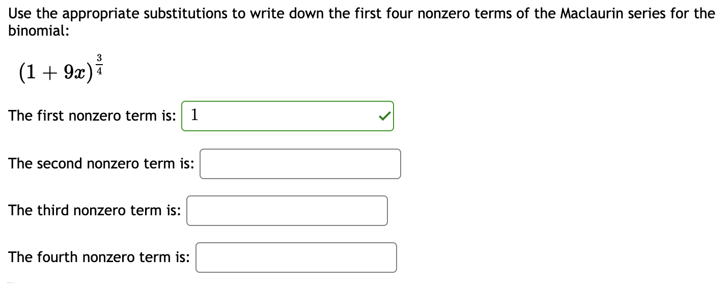 Solved Write down the first four terms of the Maclaurin | Chegg.com