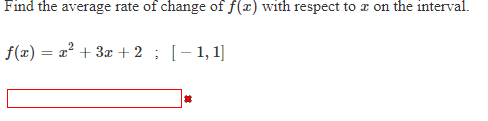 Solved Find the average rate of change of f(x) with respect | Chegg.com