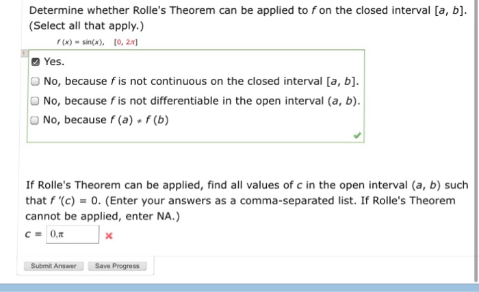 Solved Determine Whether Rolle S Theorem Can Be Applied To F
