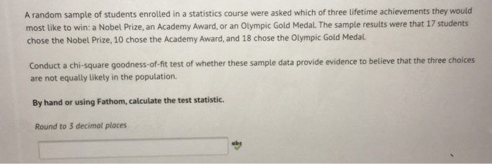Solved A random sample of students enrolled in a statistics | Chegg.com