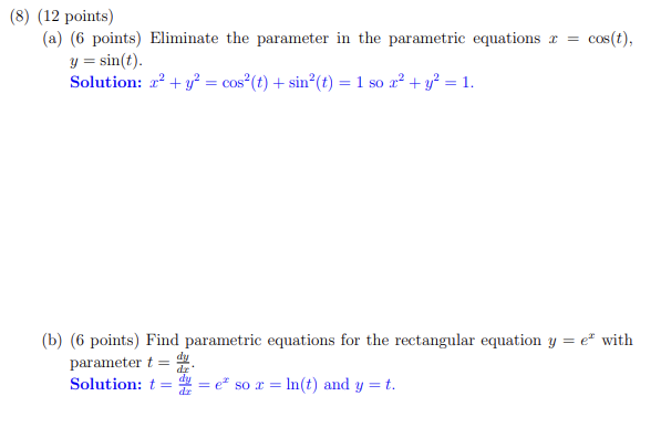 Solved (8) (12 points) (a) (6 points) Eliminate the | Chegg.com
