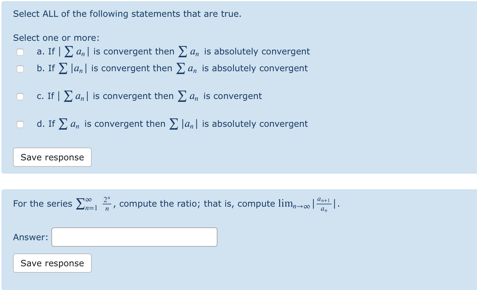 Solved Select ALL of the following statements that are true. | Chegg.com