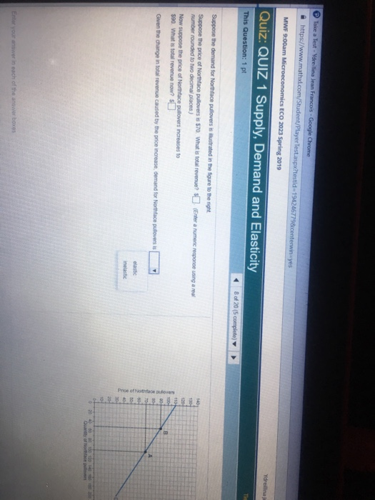 Solved yes Quiz: QUIZ 1 Supply, Demand and Elasticity number | Chegg.com