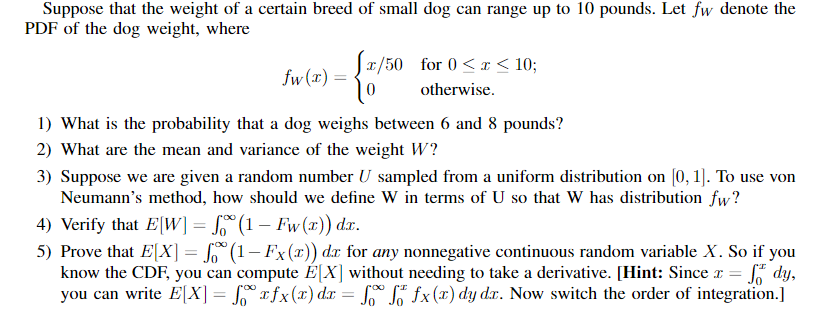 Suppose that the weight of a certain breed of small | Chegg.com