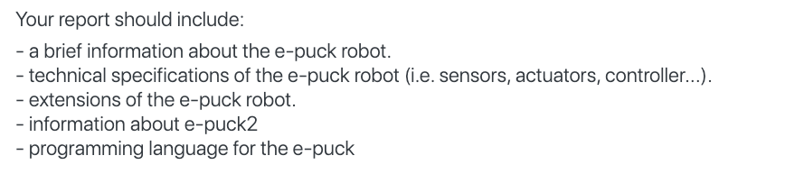 Solved Your report should include: - a brief information | Chegg.com