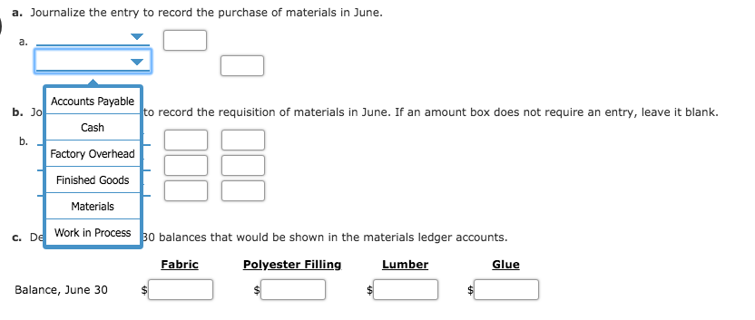 Solved Entry for Issuing Materials Materials issued for the | Chegg.com