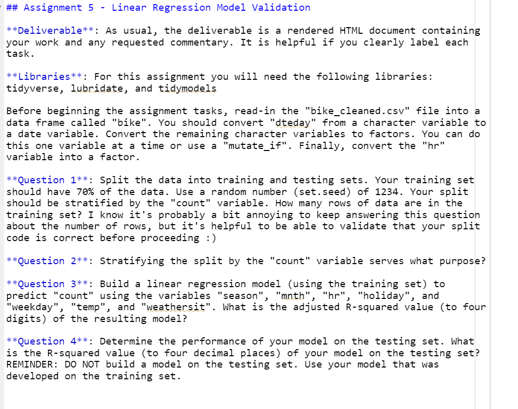 Solved **Deliverable**: As usual, the deliverable is a | Chegg.com
