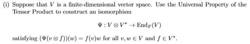 Solved (i) Suppose that V is a finite-dimensional vector | Chegg.com