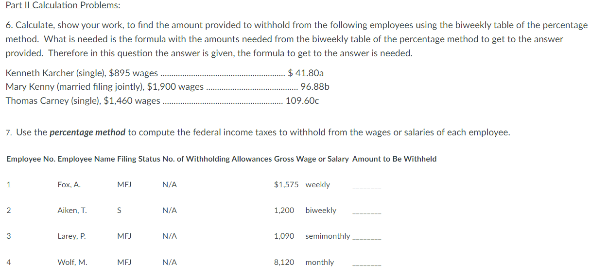 Solved 6. Calculate, show your work, to find the amount | Chegg.com