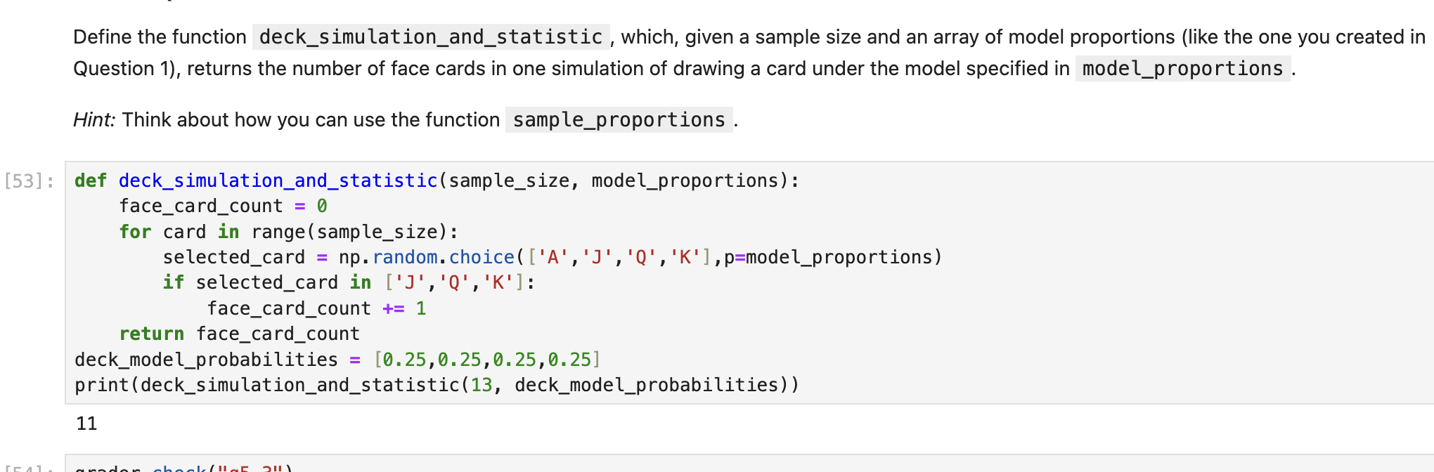 Solved Question 4 Use your function from above to simulate | Chegg.com