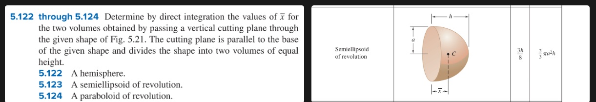 Solved Only need 5.123... ﻿Determine by direct integration | Chegg.com