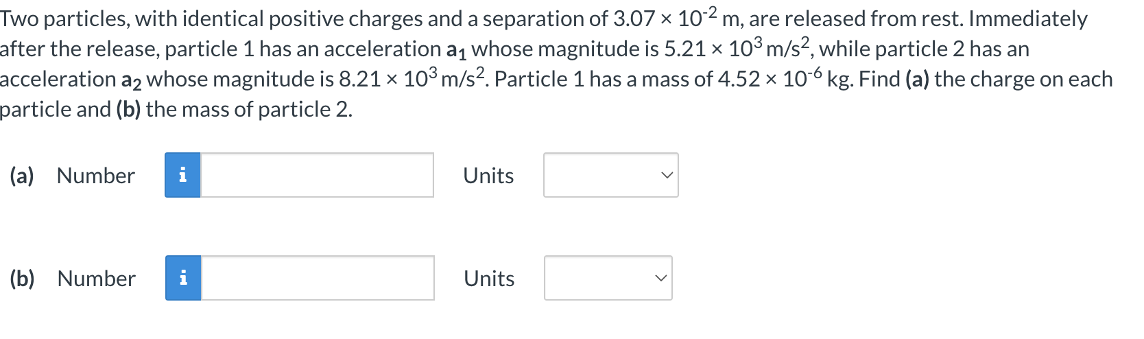 Solved wo particles, with identical positive charges and a | Chegg.com