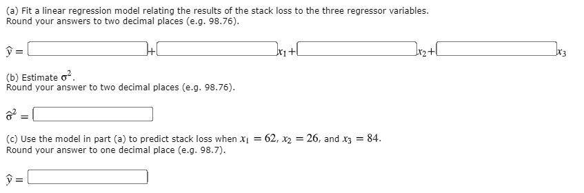 Solved An article in Technometrics (1974, Vol. 16, pp. | Chegg.com