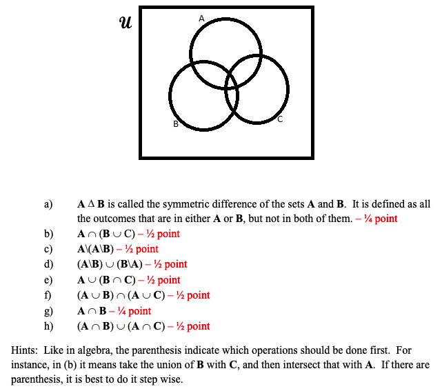 Solved Part II - Shade in the area on a Venn diagram that | Chegg.com Solved Part II - Shade in the area on a Venn diagram that | Chegg.com