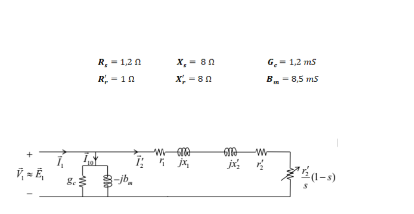 Equivalent circuit parameters of a three-phase, 2P=60 | Chegg.com