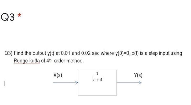 Solved Q3 Q3) Find the output y(t) at 0.01 and 0.02 sec | Chegg.com