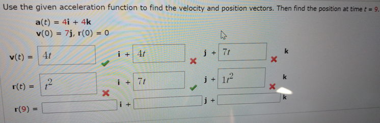 Solved Use the given acceleration function to find the | Chegg.com