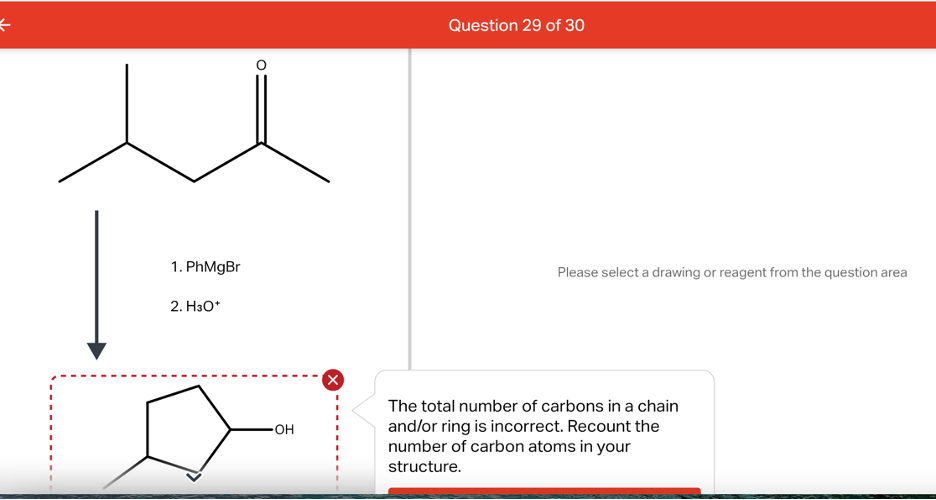 Solved 1 Question 29 of 30 1. PhMgBr Please select a drawing | Chegg.com Solved 1 Question 29 of 30 1. PhMgBr Please select a drawing | Chegg.com