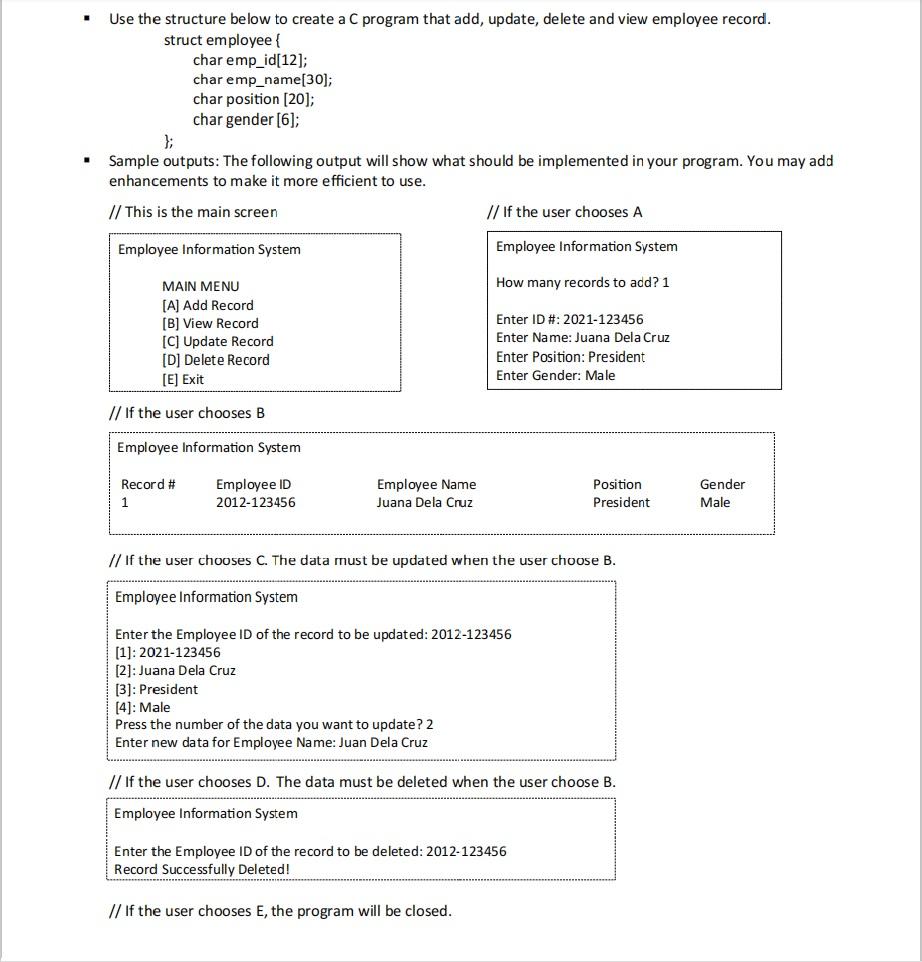 Solved I need ANSWER in C Language. Thank you so much! | Chegg.com