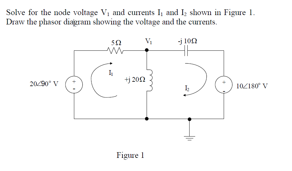 Solved Solve for the node voltage Vi and currents I1 and I2 | Chegg.com