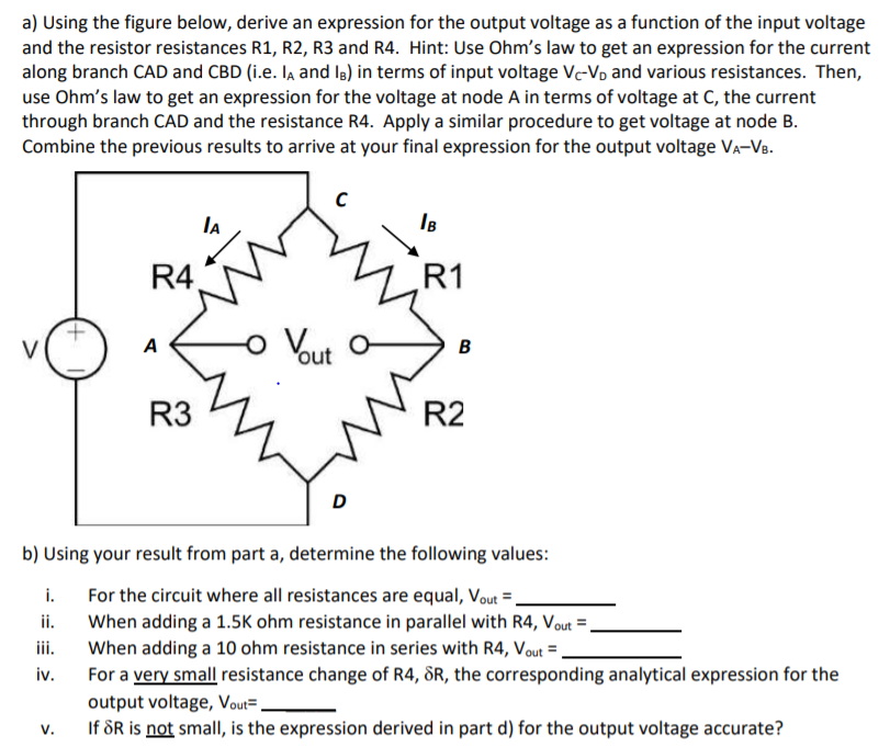 Solved a) Using the figure below, derive an expression for | Chegg.com