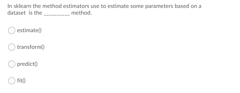 Solved In sklearn transformers the datasets are represented | Chegg.com Solved In sklearn transformers the datasets are represented | Chegg.com
