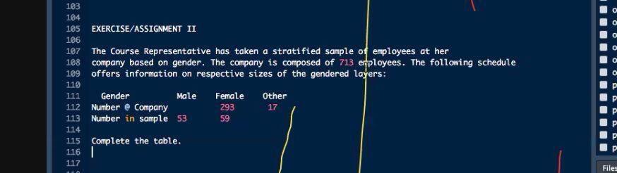 103 104 185 EXERCISE/ASSIGNMENT II 106 107 The Course | Chegg.com