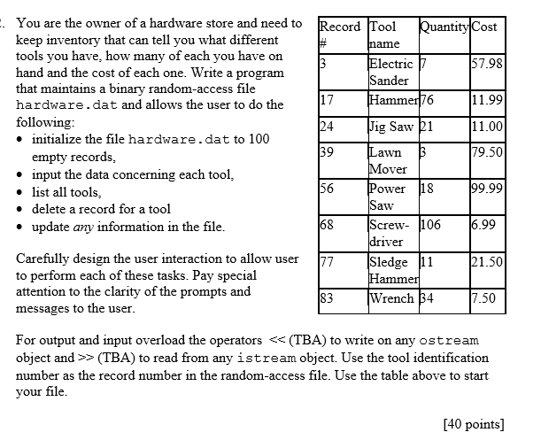 Solved I need help with this C++ program problem, I need it | Chegg.com