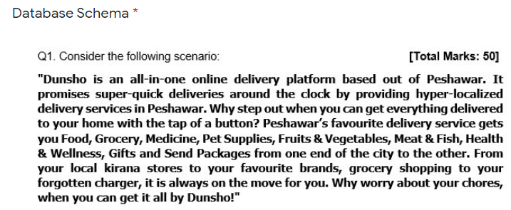 Solved Database Schema * Q1. Consider the following | Chegg.com
