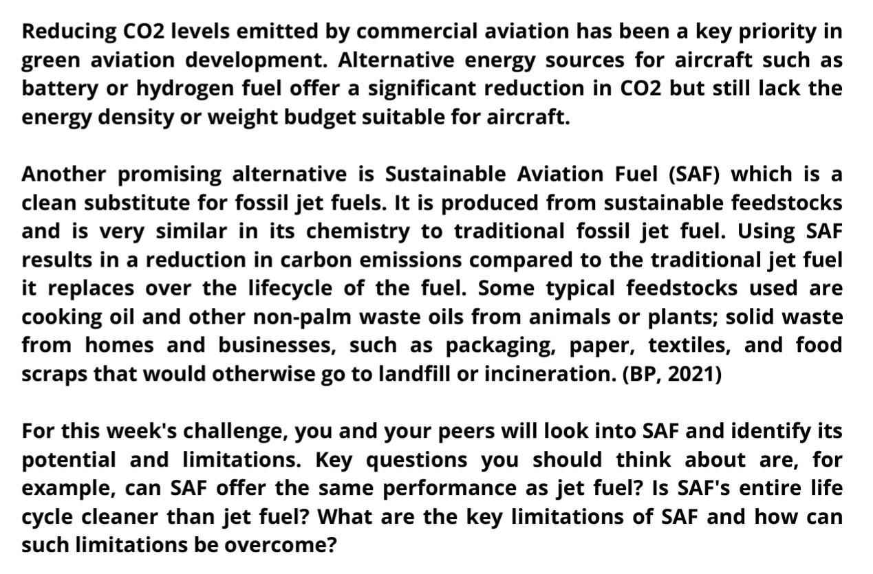 Solved Reducing CO2 levels emitted by commercial aviation | Chegg.com