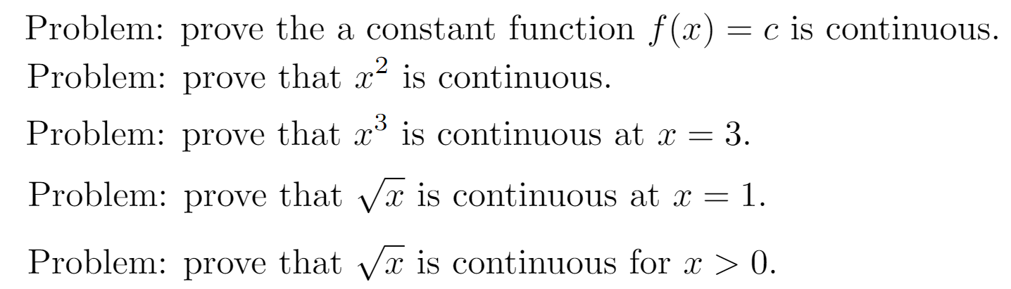 Solved = Problem: prove the a constant function f(x) = c is | Chegg.com