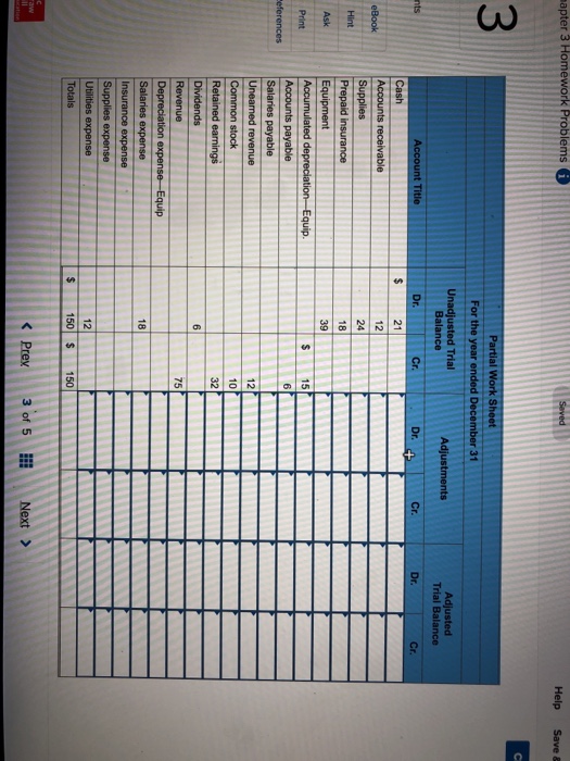 Solved er 3 Homework Problems Help Save& Exit Submit 1.& | Chegg.com