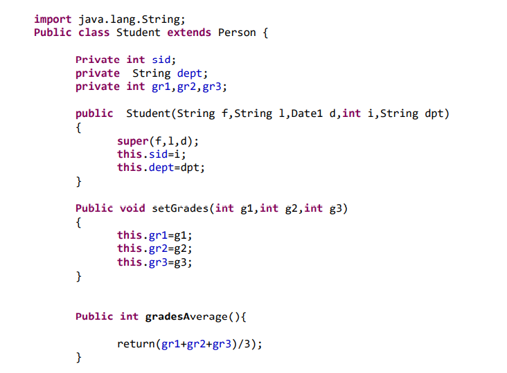 Solved Exercise 1: Write a program to implement following | Chegg.com