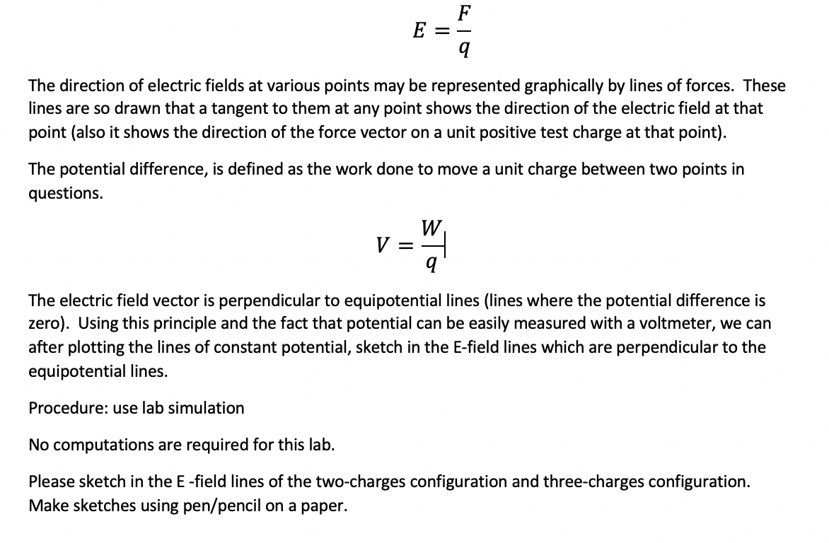 Solved F E 9 The direction of electric fields at various | Chegg.com
