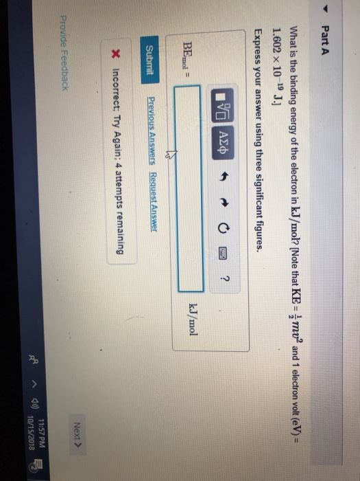Solved Constants I Periodic Table An X-ray photon with a | Chegg.com