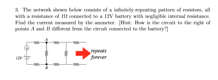 Solved 3. The network shown below consists of a | Chegg.com