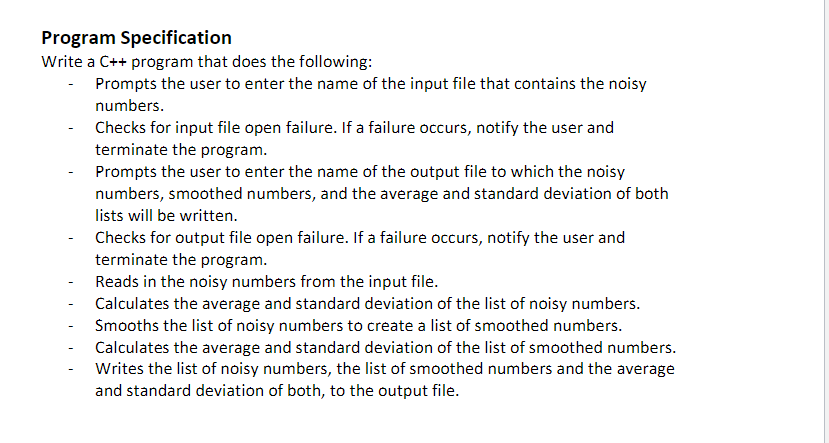 Solved In this lab, you will write a C++ program that will | Chegg.com