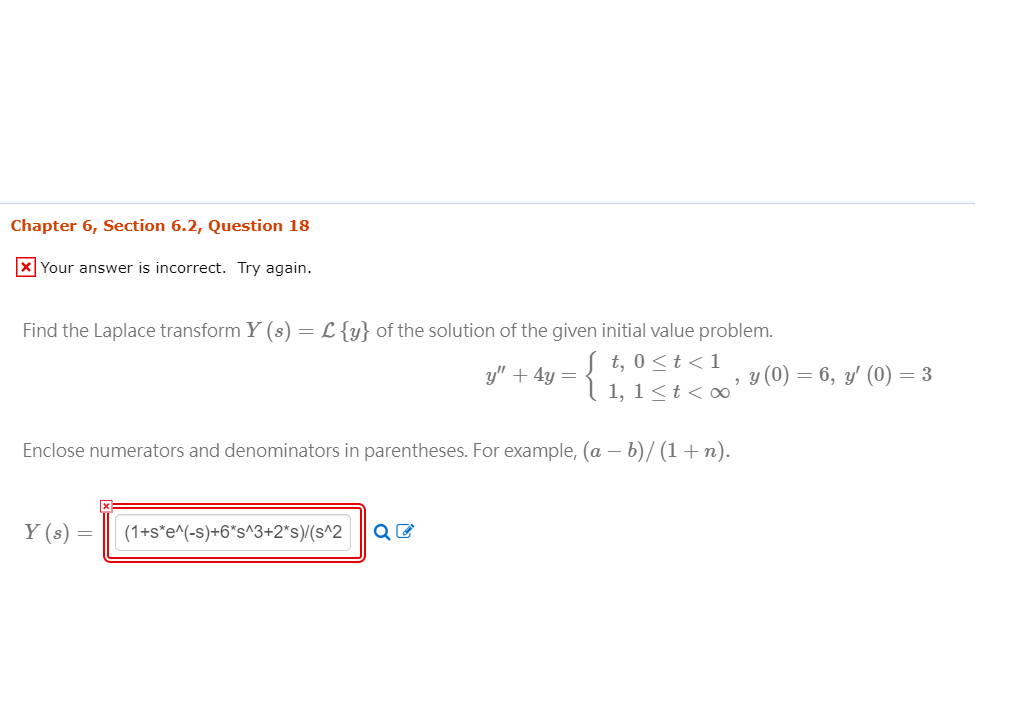 Solved Chapter 6 Section 62 Question 18 X Your Answer Is 0090