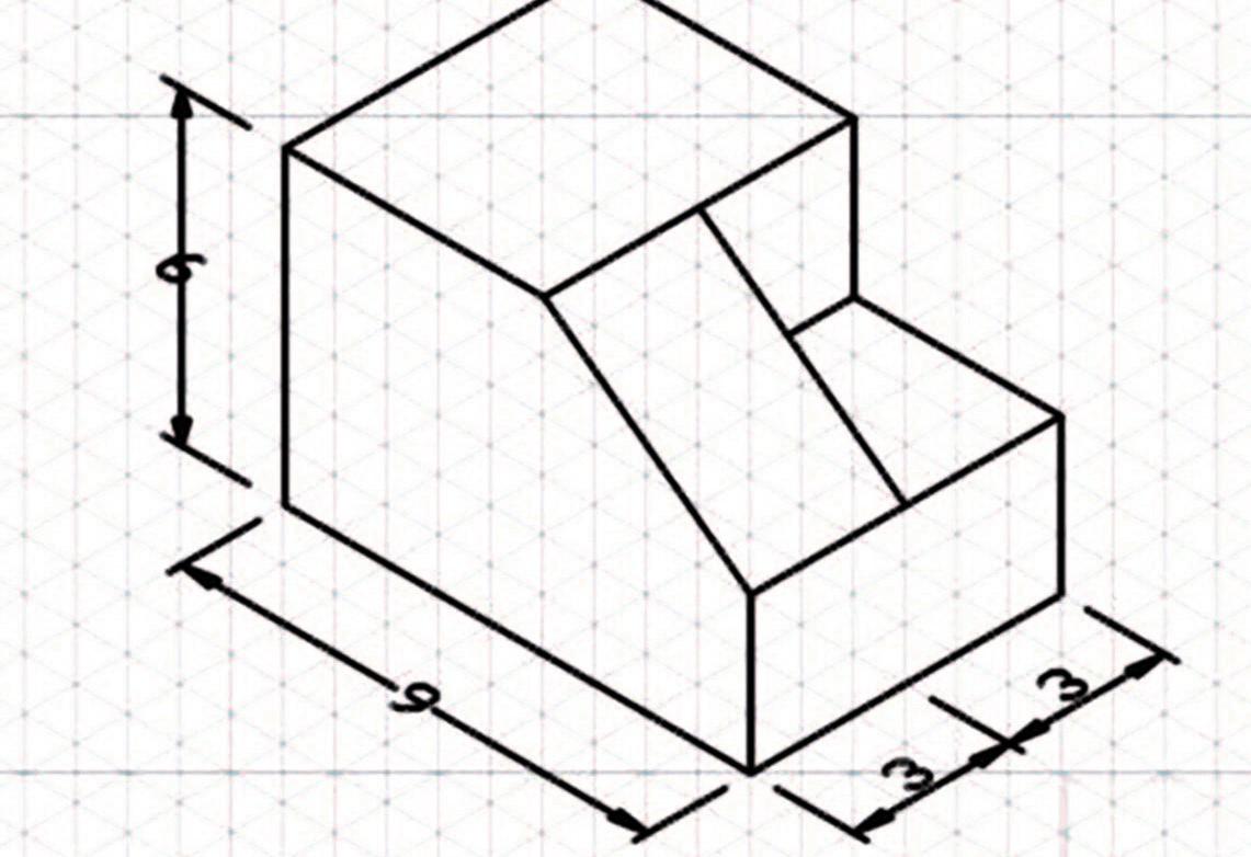 Solved draw a front, top and right side (orthographic | Chegg.com