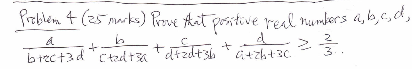 Solved Problen 4 (25 marks) Prove that positive real numbers | Chegg.com