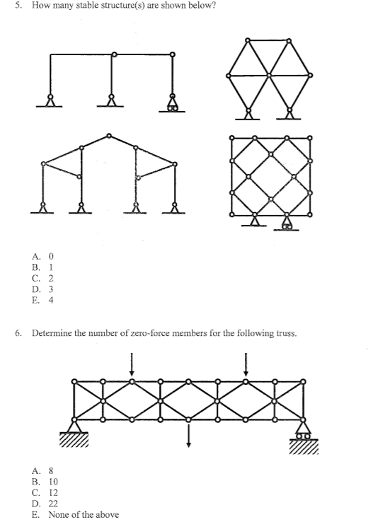 Solved 5. How many stable structure(s) are shown below? A. 0 | Chegg.com
